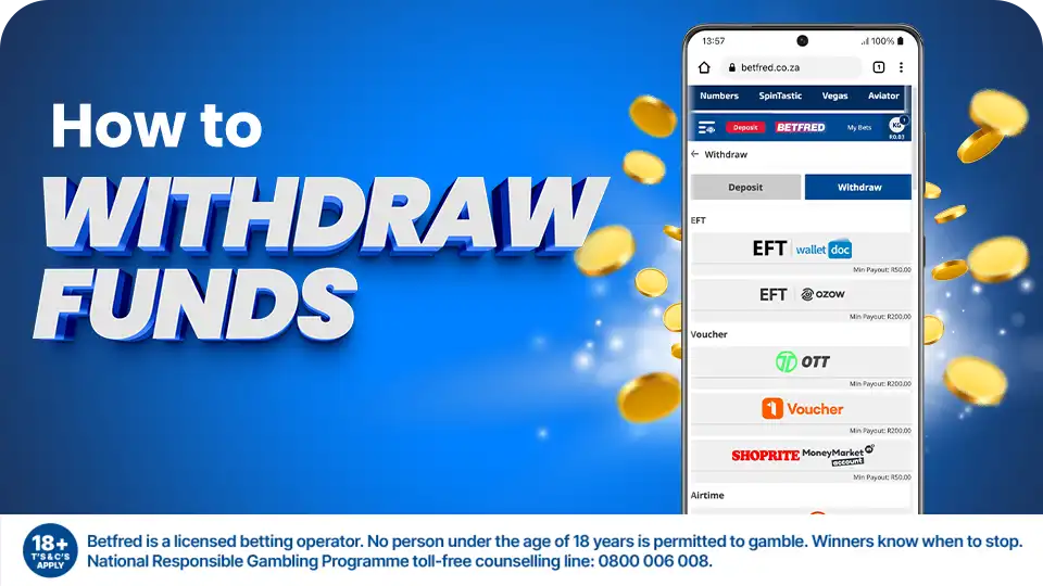 Easy Instant Ways to Withdraw Your Winnings | Betfred